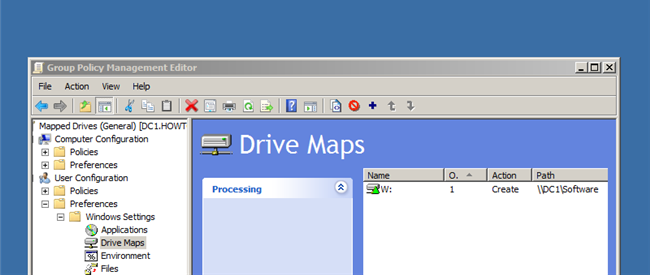 IT: How to Map Network Drives on Windows Clients via Group Policy