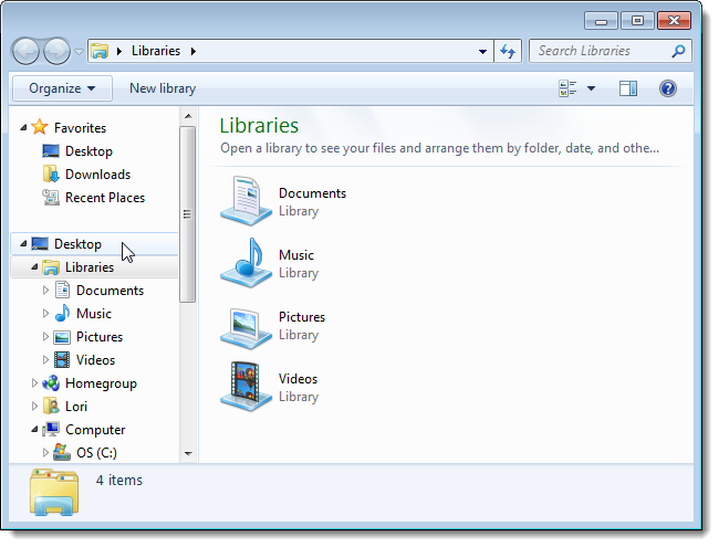 Set the Navigation Pane Tree to Automatically Expand in Windows 7