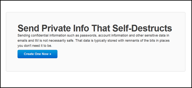 How to Send Self-Destructing Sensitive Information to Someone via Email