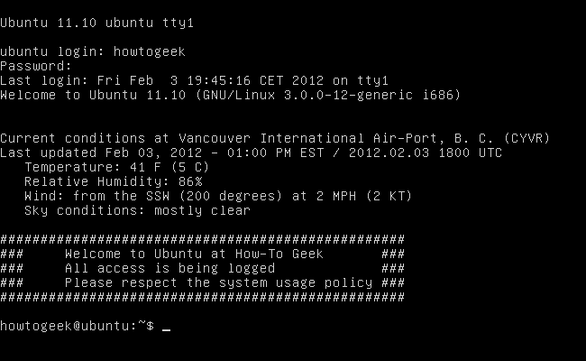 How To Customize Ubuntu's Message of the Day