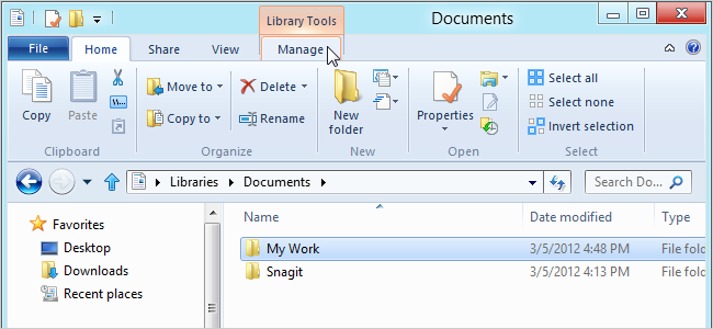 Using the New Windows Explorer Ribbon in Windows 8