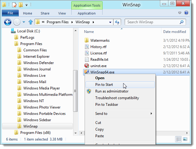 How to Pin Apps or Folders to the Metro Start Screen in Windows 8