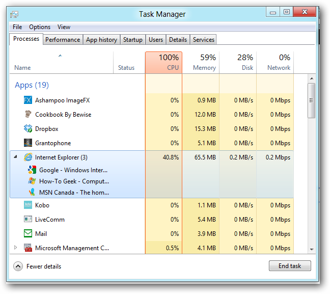 How to Use the New Task Manager in Windows 8 or 10
