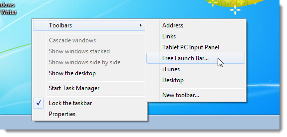 How to Arrange Shortcuts into Groups on the Windows 7 Quick Launch Bar