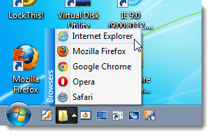 How to Arrange Shortcuts into Groups on the Windows 7 Quick Launch Bar