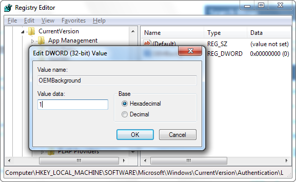 How to Set a Custom Login Screen Background on Windows 7