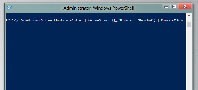 How to Manage Windows' Optional Features From PowerShell in Windows