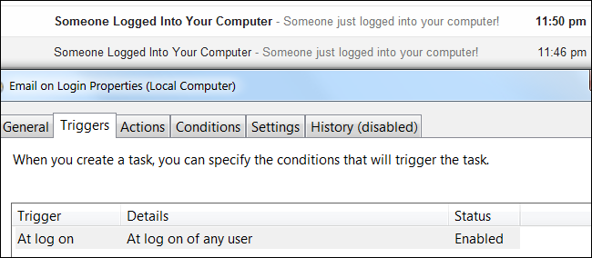 How To Get Email Notifications Whenever Someone Logs Into Your Computer