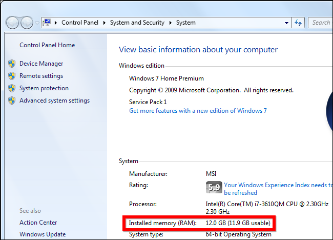 Hardware Upgrade: Why Windows Can't See All Your RAM