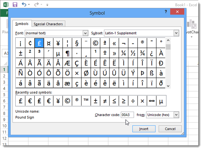 How to Assign Keyboard Shortcuts to Symbols in Excel 2013