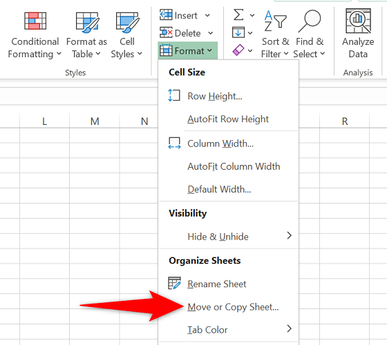 How to Easily Move or Copy a Worksheet in Microsoft Excel