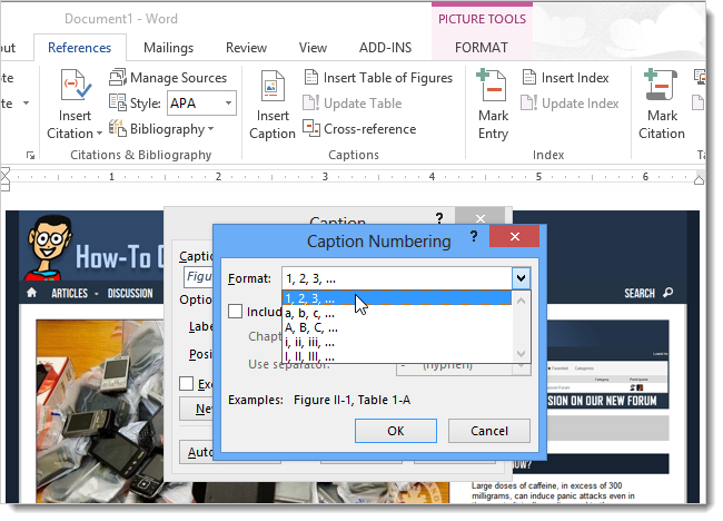 How to Add a Caption to an Image in Word 2013