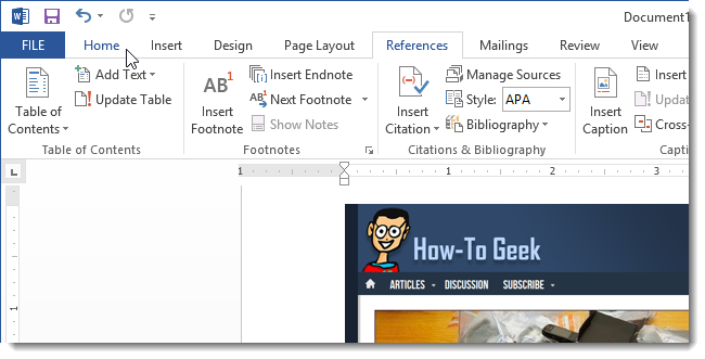 How to Add a Caption to an Image in Word 2013