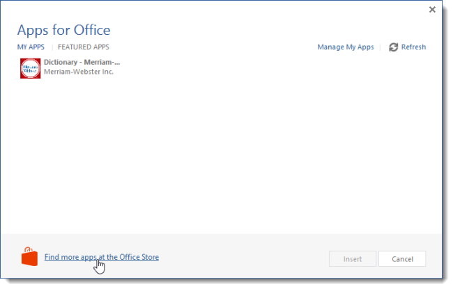 How to Add Useful Apps Directly to Word 2013