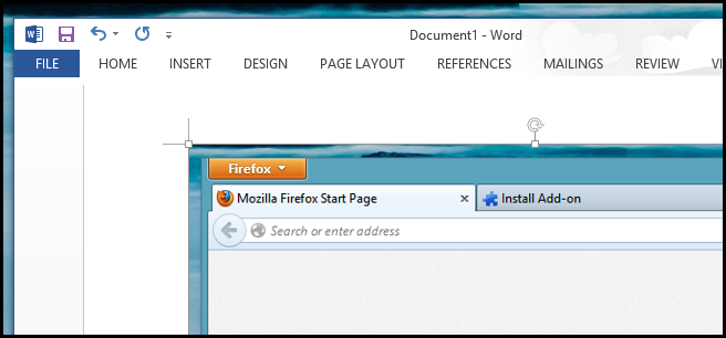 How to Use Microsoft Word 2013's Built-in Screenshot Tool