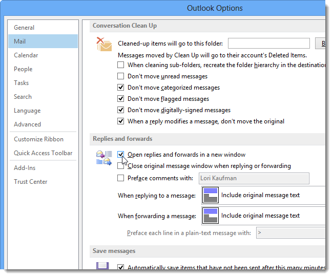 How to Enable and Disable the Separate Message Editing Window for ...