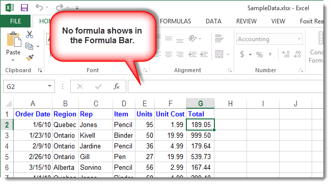 formula bar excel hidden