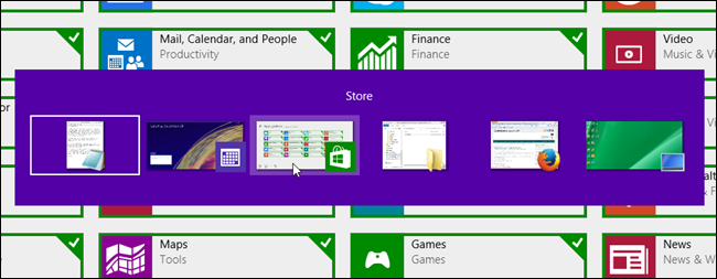 How to Switch Tasks on the Start Screen in Windows 8.1