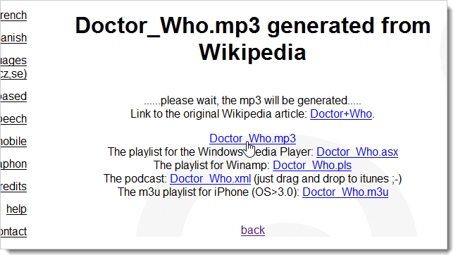 How to Create MP3 Files from Wikipedia Articles