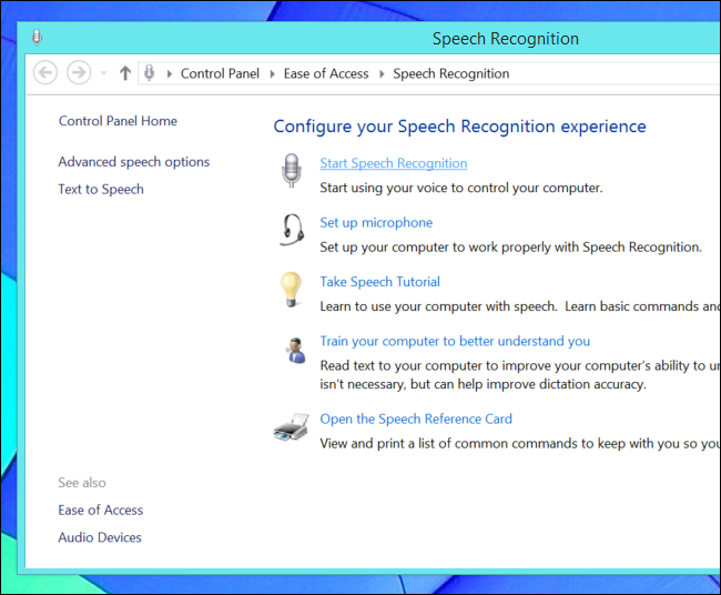 How to Get Started With Speech Recognition on Windows 7 or 8