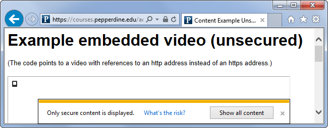 What Exactly Is a Mixed Content Warning?