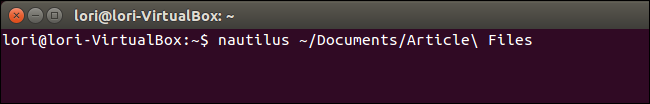 How To Open The Ubuntu Nautilus File Browser From The Terminal