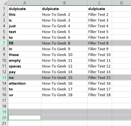 How to Remove Duplicate Rows in Excel