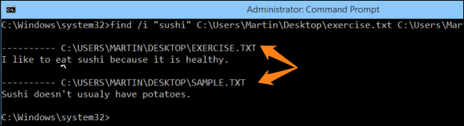 How to Use Find from the Windows Command Prompt