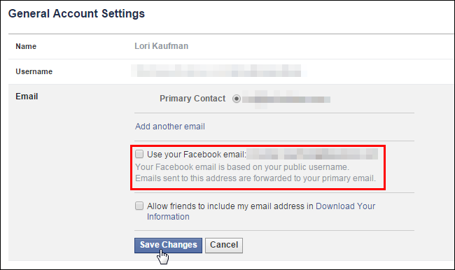 How to Disable Your Facebook Email