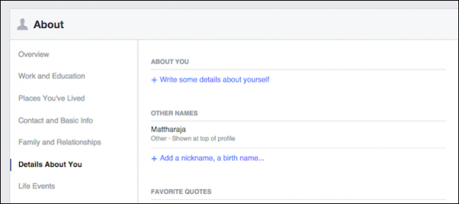 How to Add Nicknames to Your Facebook Profile
