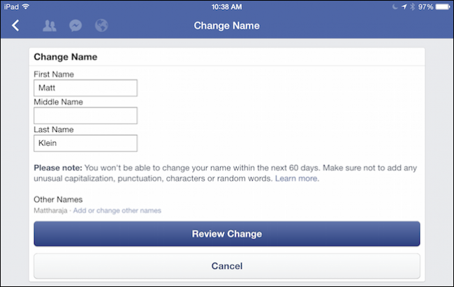 How to Add Nicknames to Your Facebook Profile