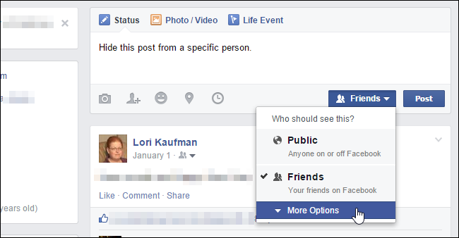 How to Show or Hide Facebook Posts for Certain People