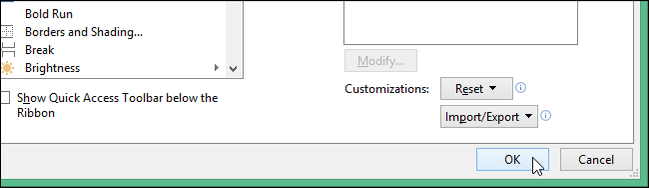 How to Customize the Quick Access Toolbar in Office 2013