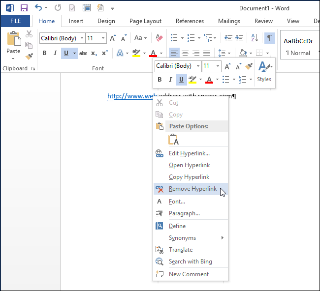 How to Create a Live Hyperlink From a Web Address Containing Spaces in ...