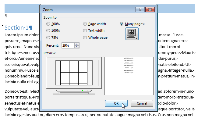 How to View Multiple Pages at Once in Word