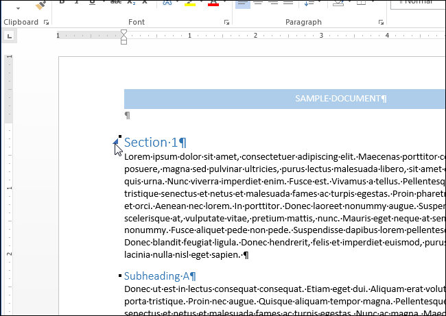 How to Collapse and Expand Parts of Your Document in Word