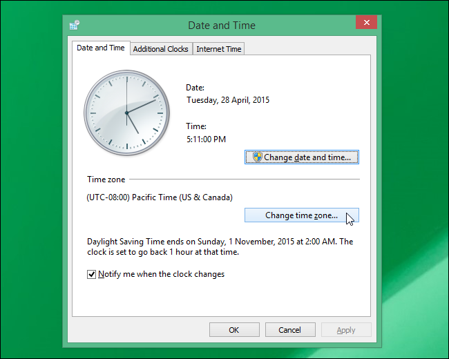 How to View Multiple Time Zones on the System Tray Clock in Windows 8.1