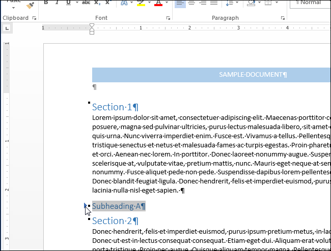 How to Collapse and Expand Parts of Your Document in Word