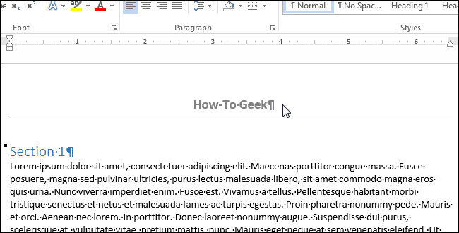 How to Add a Header or Footer to a Word Document
