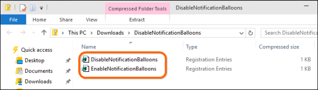 Disable All Notification Balloons in Any Version of Windows