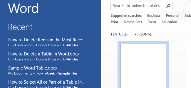 How to Delete Items in the Most Recently Used (MRU) List in Office