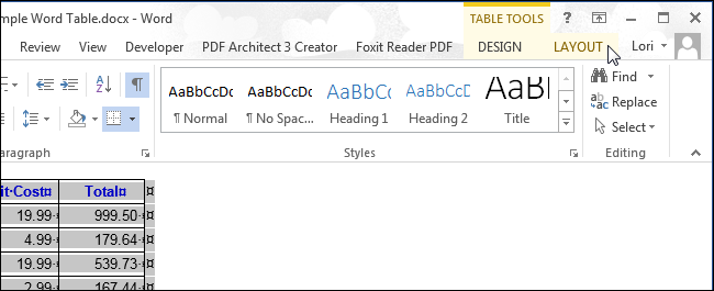 How to Delete a Table in Word