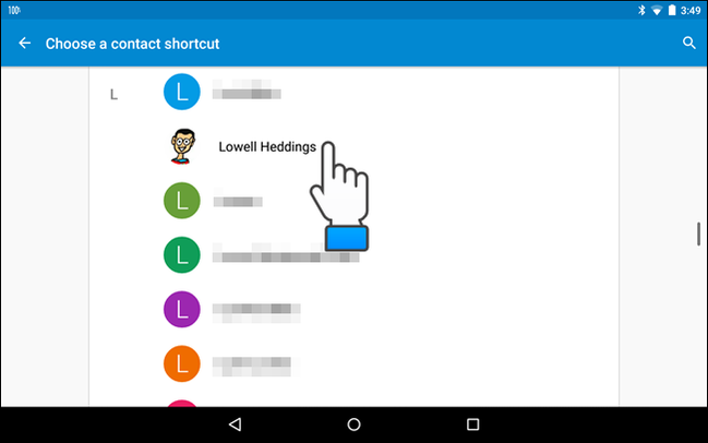 How to Add a Widget for a Contact to the Home Screen in Android