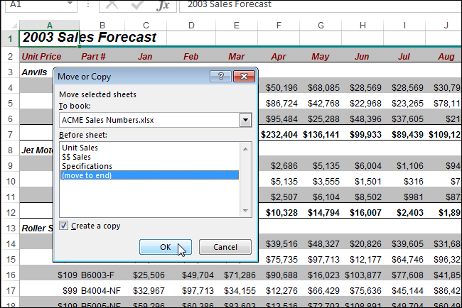 How to Copy or Move a Worksheet into Another Workbook in Excel