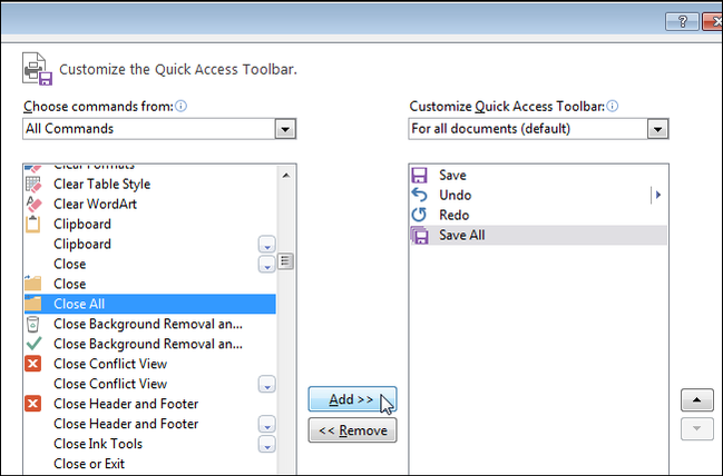 How to Save and Close All Open Documents in Word