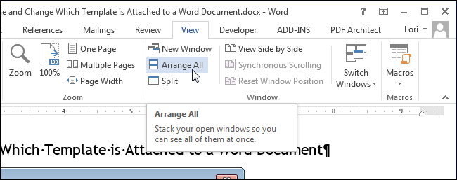 How to View Multiple Documents at Once in Word