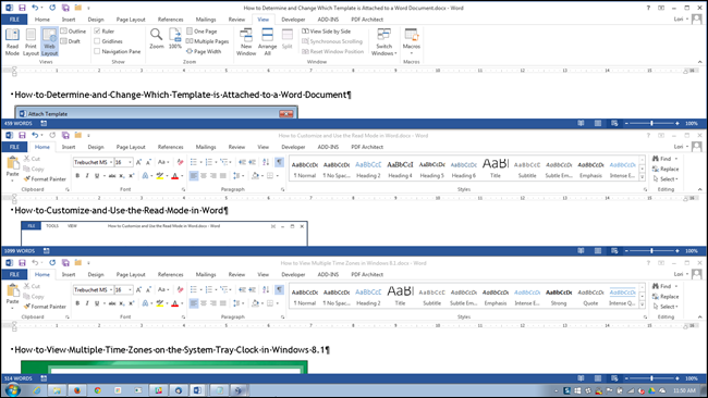 How to View Multiple Documents at Once in Word