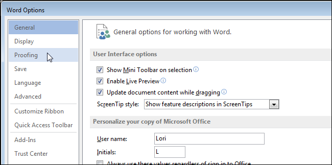 How to Use the Proofing Panel in Word