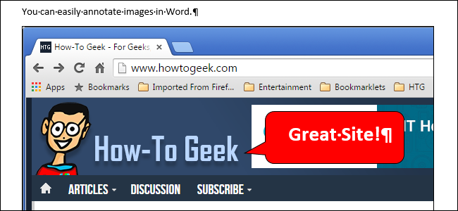 How to Annotate an Image in Word