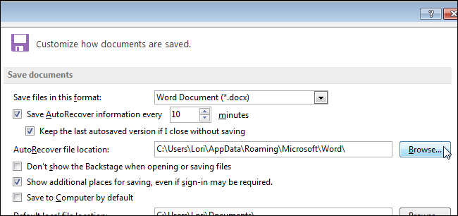 How to Use AutoRecover to Automatically Save Your Word Documents and ...